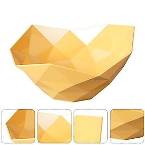 DOITOOL Banana Holder Glass Bowl Fruit Bowl Decorative Dessert Snacks Serving Stand Food Plate Tray Irregular Nuts Plate for Home Counters Centerpiece Yellow Banana Holder Dining Table Decor