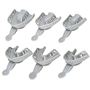 6pcs Autoclave Light Gray Rigid Acrylic Disposable Trays Large, up/Down Medium,up/Down, Small up/Down (6 Full Set)