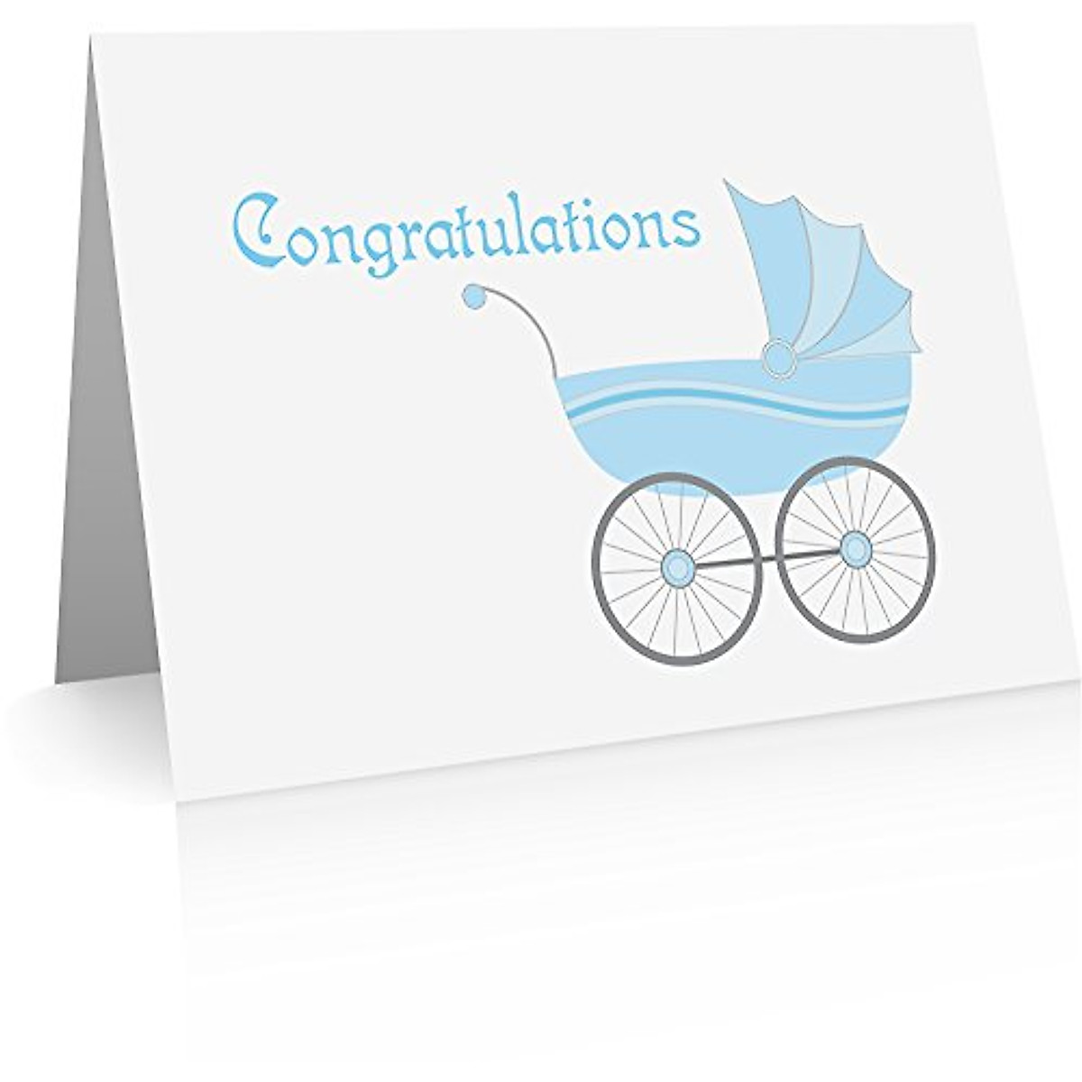 New Baby Congratulations Greeting Cards (12 Foldover Cards and Envelopes) New Baby Cards