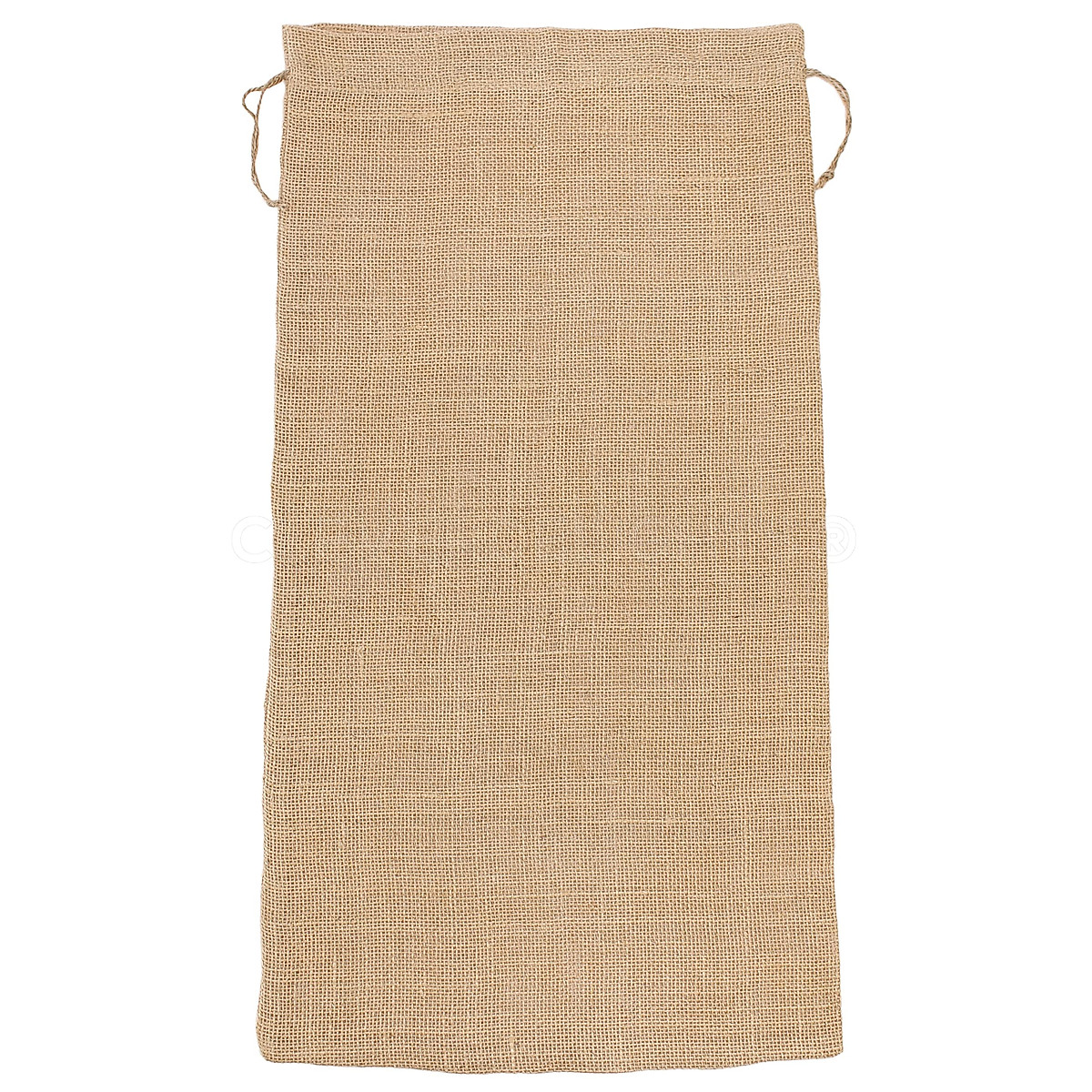 CleverDelights 14" x 26" Burlap Bag - 14x26 Inch Jute Burlap Drawstring Sack