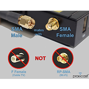 Proxicast 10 dBi 4G/5G/WiFI Omni Antenna + 50 ft Pro-Grade Coax Cable + Free Tape Bundle (ANT-126-002-BDL-50)