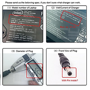 CY Cable Type C USB-C Input Source 65W to DC 4.0x1.3mm Power Charge Cable 19.5V Compatible with Laptop 18-20V