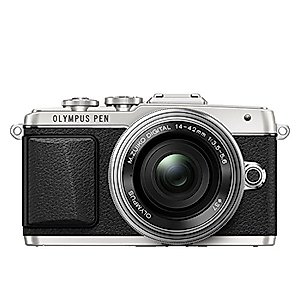 Olympus E-PL7 16MP Mirrorless Digital Camera with 3-Inch LCD with 14-42mm EZ Lens (Silver) - International Version
