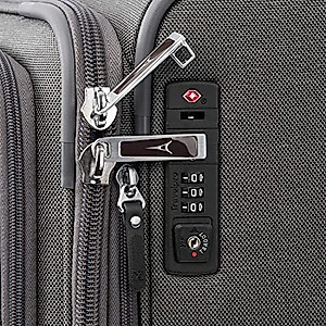 Travelpro Platinum Elite Softside Expandable Luggage, 8 Wheel Spinner Suitcase, TSA Lock, Men and Women (Vintage Grey, 2-Piece Set (21/25))