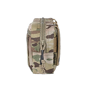 EXCELLENT ELITE SPANKER Tactical Molle Admin Pouch for Tactical Vest Chest Waist Pack Utility Tool Pouch Tactical EDC Bag(Multicam)
