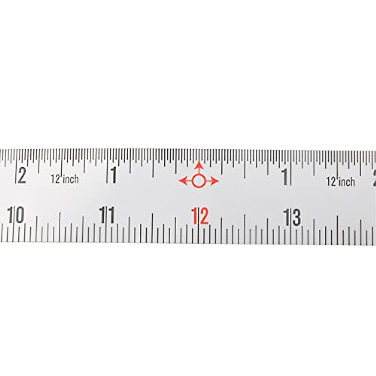 Self-adhesive Center Finding Ruler. Ideal for Woodworking, Metal Work, Construction and Around The Home (24inches)