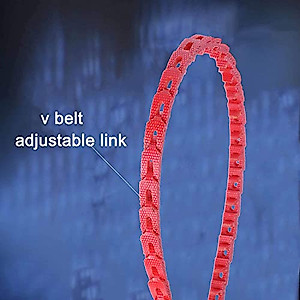 Power Twist v Belt,3/8-inch x 4 feet Z Type, 𝗜𝗻𝗱𝘂𝘀𝘁𝗿𝗶𝗮𝗹 𝗥𝘂𝗯𝗯𝗲𝗿 Link V-Belts, 𝗔𝗱𝗷𝘂𝘀𝘁𝗮𝗯𝗹𝗲 PowerTwist Drive V-Belts