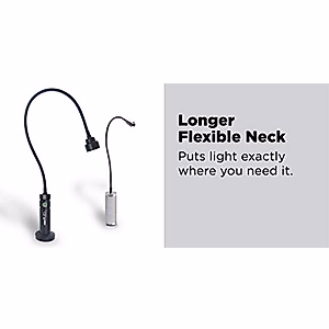 NextLED NT-7728 Ultimate LED BBQ Magnetic Outdoor Grill Light, 24 Inch Flexible Neck with Ultra Strong Base, Barbeque Light for Grilling, Heat & Water Resistant, Warm Even Light, Cast Aluminum