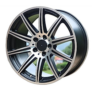 18" AMG STYLE FLAT BLACK WHEELS RIMS FITS MERCEDES BENZ 18 x 8.5 +35 5X112 CB66.6 ONE WHEEL (1)