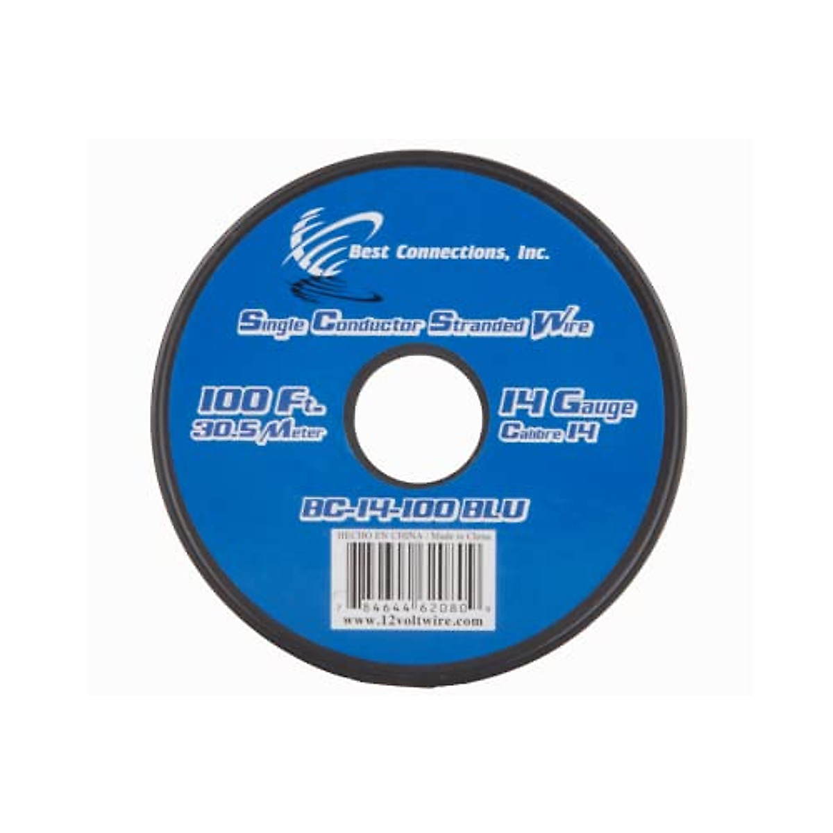 Audiopipe One roll 14 GA Gauge 100 feet Blue Car Audio Home Primary Remote Wire