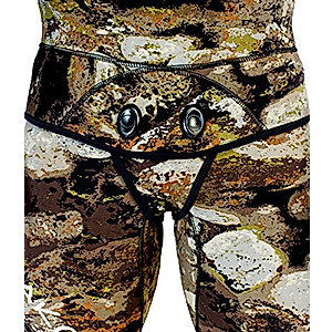 MAKO Spearguns Mens Spearfishing Wetsuit 3D Yamamoto Reef Camo 5mm 2 Piece (Large)