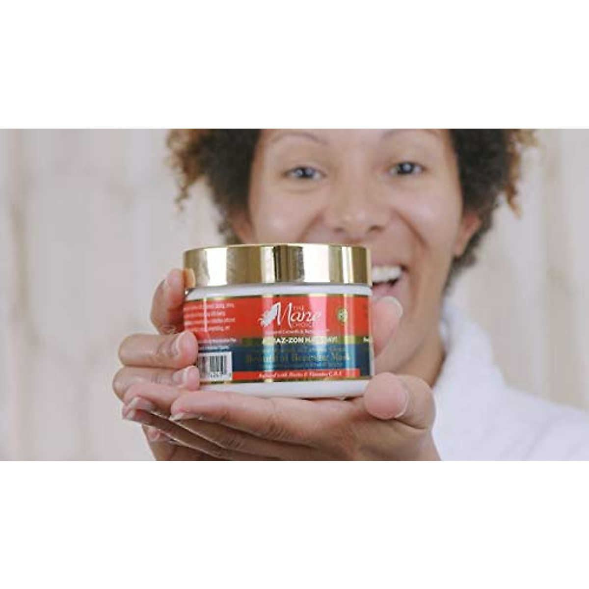 The Mane Choice A-MAZ-ZON HAIR DAY - BEAUTIFUL BEAMING MASK - Reviving Deep Conditioning Hair Mask for Dry, Thirsty Hair - Coats Hair in Biotin and Vitamins C,D,E (12 OZ)