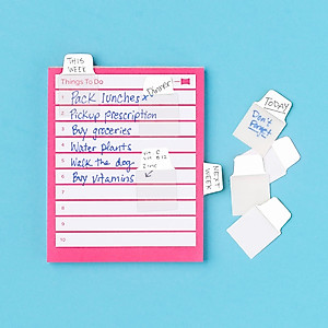 Avery Mini Ultra Tabs, 1" x 1.5", 2-Side Writable, White, 40 Repositionable Tabs (74788)