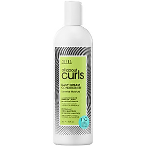 All About Curls Daily Cream Conditioner | Essential Moisture | Strengthens | 3X Resistance to Breaking | All Curly Hair Types | Cruelty Free | Sulfate Free | 32 Fl Oz