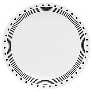 Livingware 10-1/4 in. City Block Dinner Plate (Pack of 6)