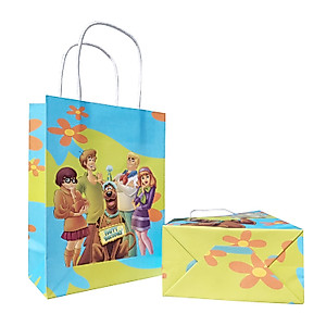 DOCOKY Cartoon Birthday Party Decorations, 12PCS Cartoon Party Goodie Bags Candy Bags for Cartoon Birthday Party supplies, Kids Birthday Party Favor Gift Bags