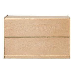 ECR4Kids 8-Compartment Mobile Backpack Storage Cabinet, Classroom Furniture, Natural