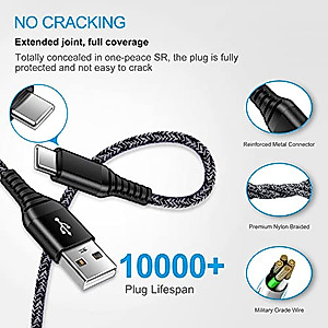 Type C Android Charger Moto Phone Charger Fast Charger for Moto G73/G53/G23/G Play 2023/G Stylus 5G 2022/G Power 2022/2021/G Pure/G Play 2021/One 5G Ace/One 5G UW/Edge 2022/G9/G8/G7/Z4/Edge 30 Ultra