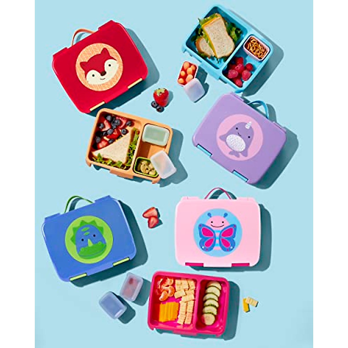 Skip Hop Kids Bento Lunch Box, Ages 3+, Zoo Dino