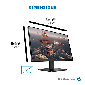 HP 24-inch Full HD IPS Gaming Monitor with Tilt Adjustment and AMD FreeSync Premium Technology (X24i, Black)