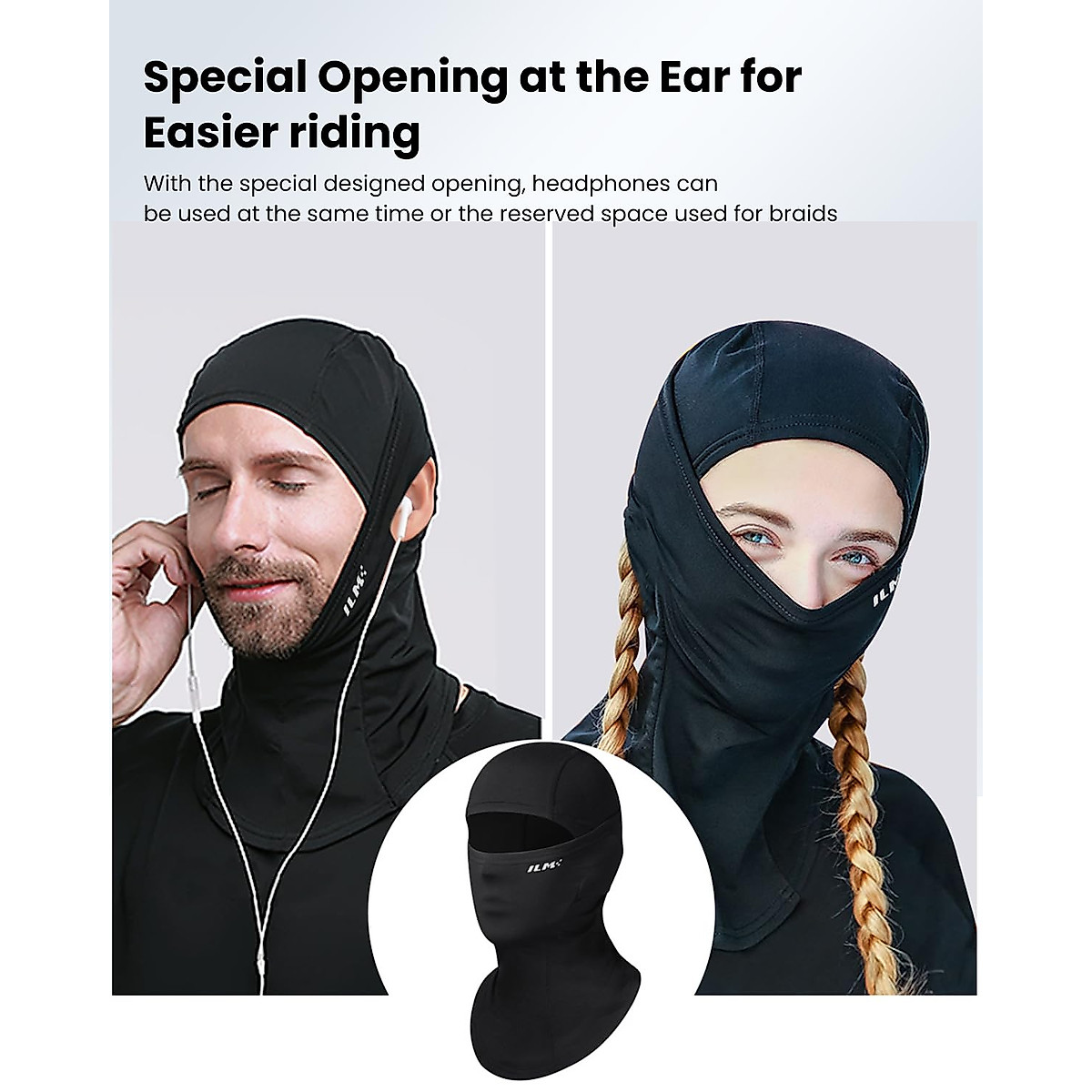 ILM Motorcycle Balaclava Face Mask for Ski Snowboard Cycling Working Men Women Cold Weather Snow Mask