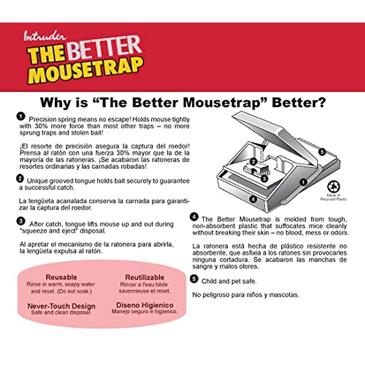 24 Pack Intruder 16000 Better Mouse Trap