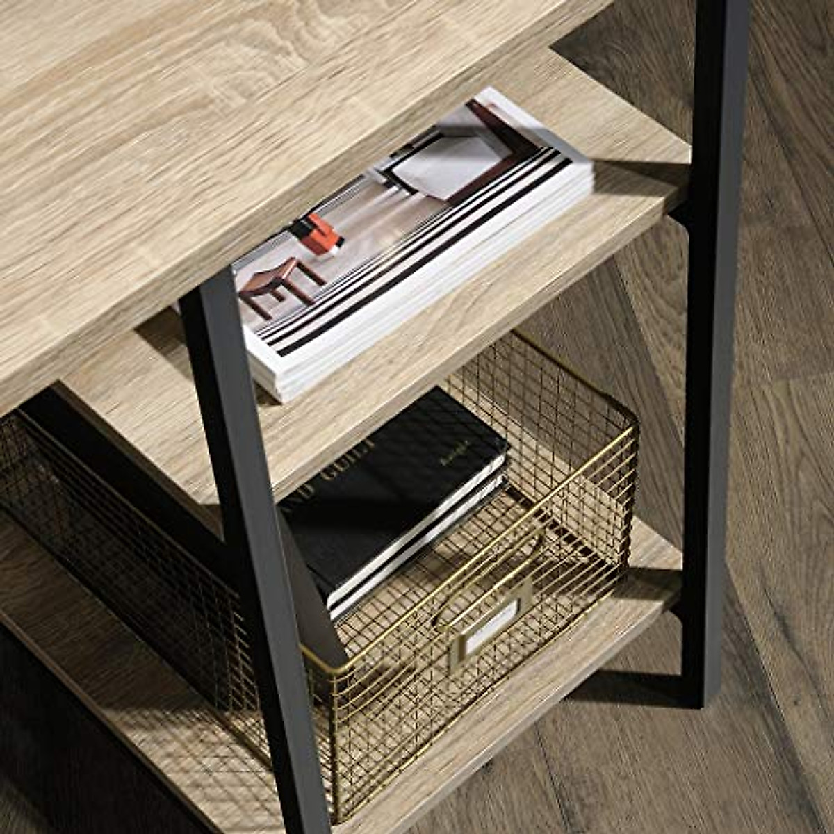 Sauder North Avenue Desk, Charter Oak finish, L: 41.50" x W: 18.50" x H: 28.03"