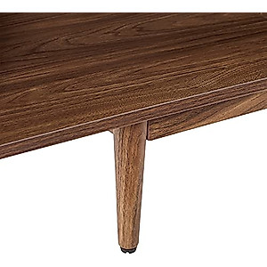 Crosley Furniture CF1117-WA Liam Mid-Century Record Storage End Table, Walnut