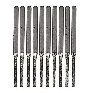 BQLZR 1.5MM Silver Extended Gems Diamond Drill Bits Bowlder Pearls Jewelry Agates Hole Drill Bits Diamond Coated Tip Pack of 10