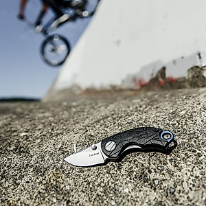 Kershaw Aftereffect Folding Pocket Knife, 1.7-Inch Blade with Manual Opening, Inset Liner Lock (1180), Black