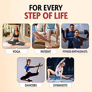 DMoose Fitness Foot & Calf Stretcher - Hamstring Stretcher for Plantar fasciitis, Achilles Tendonitis, Heel Spurs & Shin Splints - Yoga Stretching Strap for Back Pain - Flex Strap for Physical Therapy