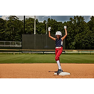 Mizuno Girls Youth Belted Low Rise Fastpitch Softball Pant, , Youth X-Large,Red