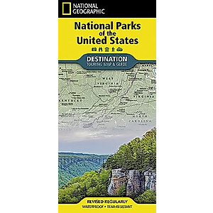 National Parks of the United States Map (National Geographic Destination Map)