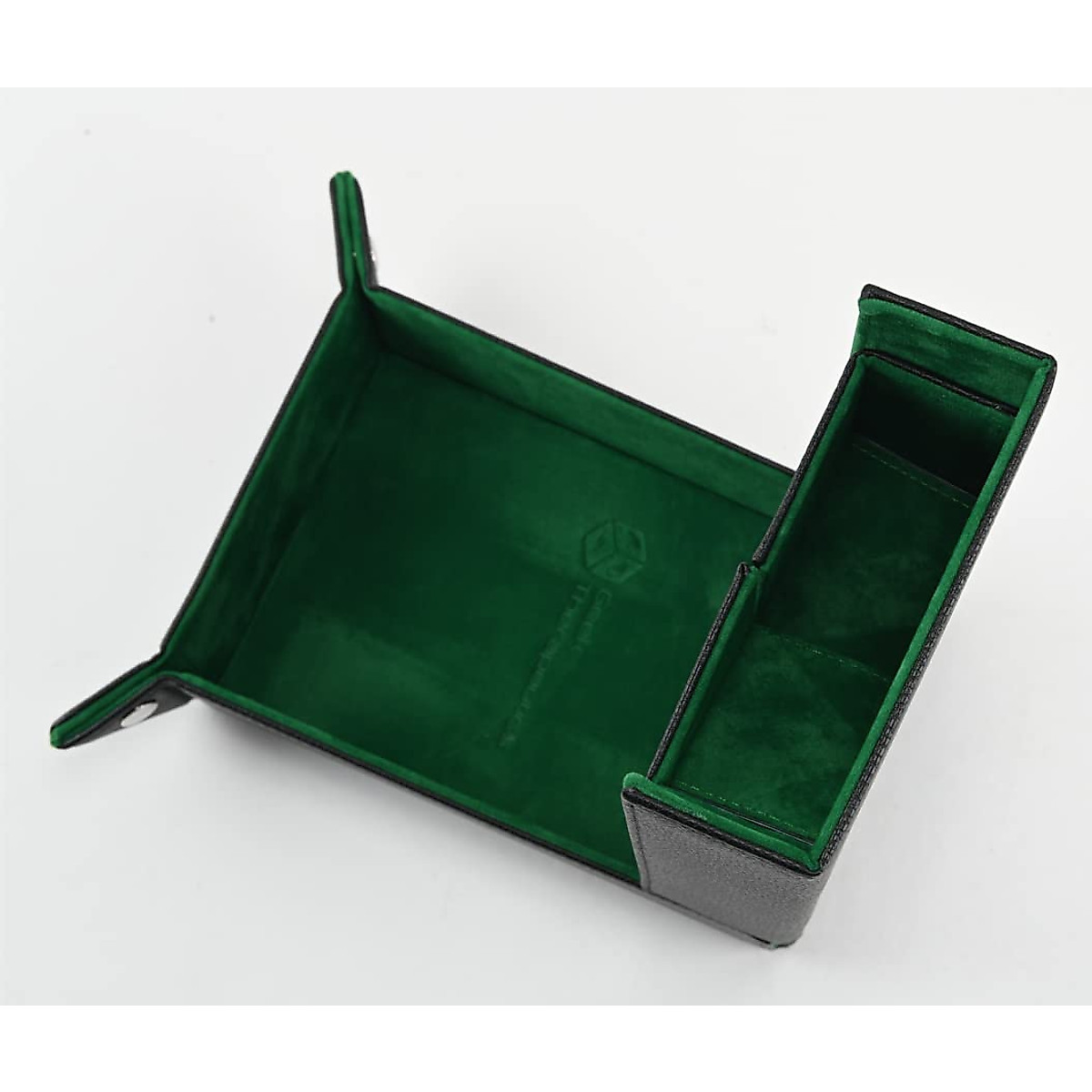 Geek Therapeutics Dice Tower - DND Dice Tray, Dice Box Storage for Dice and Removable Dice Tower - 2 in 1 Dice Rolling Tray and Tower - Perfect for RPG and Tabletop Gaming (Green)