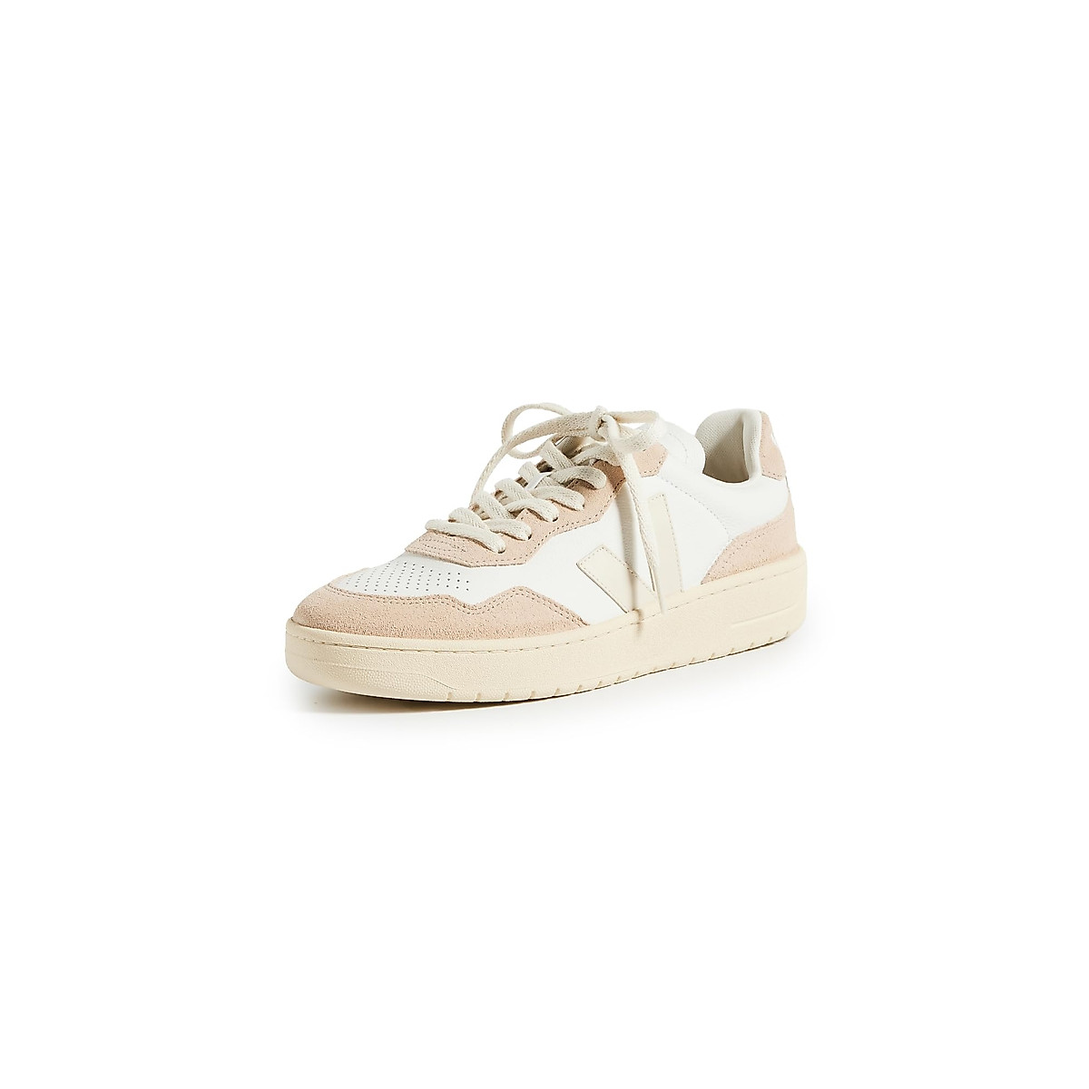 Veja Women's V-90 Sneakers, Extra White Pierre, 5 Medium US