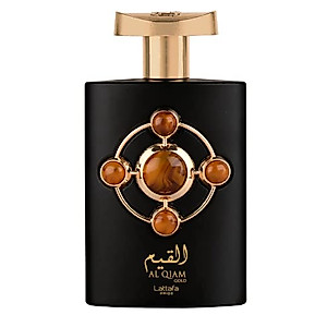 Al Qiam Gold By Lattafa Pride Eau De Parfum 100ml(3.4 Oz) | Saffron, Raspberry, Patchouli, Leather, Amber, Oud, Guaiac, Wood, Vetiver, Benzoin | By Lattafa Perfumes