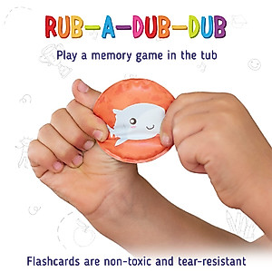 merka Bath Toys for Toddlers Age 2-4 Toddler Bath Toys Age 2-4 Foam Bathtime Toy Set of 30 Floating Flashcards Memory Game Learning Activity for Infants & Toddlers