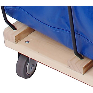 HIGOOD Basket Trucks,Service Carts Blue 16 Bushel Knock Down Truck,Carts, 20.0 cu. ft, 600 lb, 40" L X 28" W X 35.5" H Capacity