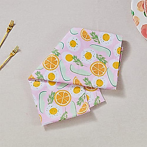 SunMoonSky Hand Bath Towels 100% Cotton Placemats 14 x 19 Inch, Hand Bath Towels or Cotton Placemats Set of 2 Collection of The Elegant Styles and Quality Fabrics for Every Occasion. (Lemon)