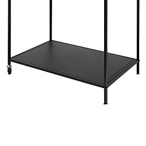 33.46" L×19.49" W Outdoor Grill Cart Double-Shelf Movable Grill Table Outdoor Pizza Oven Cart with Storage and Spice Rack