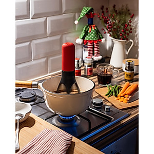 Uutensil Stirr+Timer Unique USB Rechargeable Automaitc Pan Stirrer with Timer - with Cable and Cradle - Teal