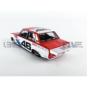 TSM Model Datsun 510 Pro Street Version 1 #46 BRE Red and White (Designed by Jun Imai) Kaido House 1/64 Diecast Model Car by True Scale Miniatures KHMG005