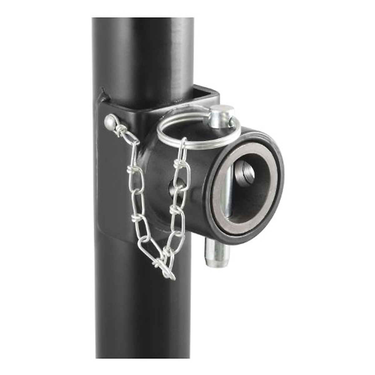 CURT 28321 Weld-On Pipe-Mount Swivel Trailer Jack, 2,000 lbs. 10 Inches Vertical Travel, black