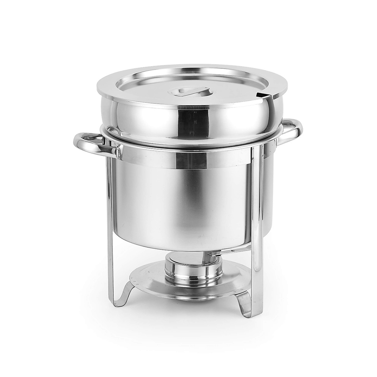 2 Pk 11qt Deluxe Marmite Soup Chafer With 2 6oz Stainless Steel Ladle And 1 Apron