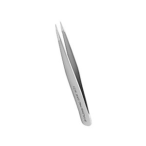 Ingrown Hair Tweezers - STALEKS PRO - Type 5 - Pinpoint Tip Tweezer - Surgical Stainless Steel - Durability - Precision - Handmade - for Experts - and Professionals.