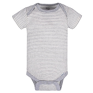 Gerber Unisex Baby 5-Pack Short Sleeve Variety Onesies Bodysuits Happy Veggies 0-3 Months