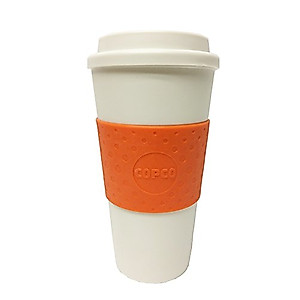 Copco Acadia Insulated Travel Coffee Mug, 16 ounces, Orange
