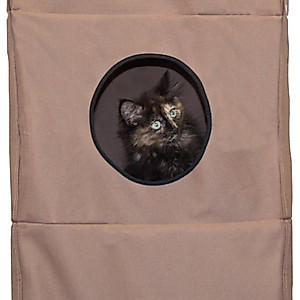 K&H Pet Products Hangin' Cat Condo Large Tan 23" x 16" x 65" Cat Furniture