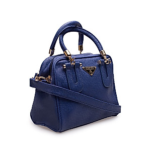 Amiya Women Leather Handbag Shoulder Bag (Blue)