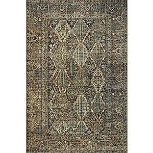 Loloi Magnolia Home by Joanna Gaines x Banks Spice/Blue 7'-6" x 9'-6" Area Rug